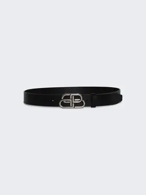 Balenciaga Bb Logo Belt - Black