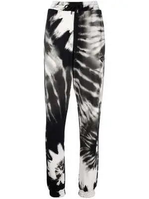Philipp Plein Tie Dye Print Track Pants - Black