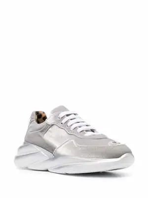 Philipp Plein Velvet Runner Sneakers - Silver
