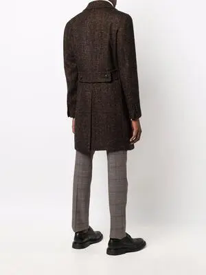 Tagliatore Herringbone-pattern Double-breasted Coat