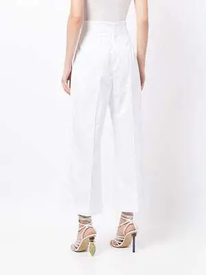 Silvia Tcherassi Piped Trim High-waisted Trousers