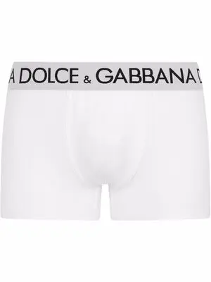 Dolce & Gabbana Logo-waistband Boxer Briefs - White