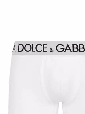 Dolce & Gabbana Logo-waistband Boxer Briefs - White