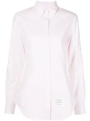 Thom Browne Tonal 4-bar Button-down Shirt