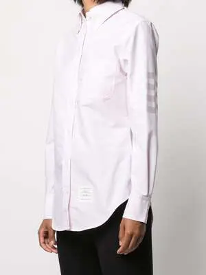 Thom Browne Tonal 4-bar Button-down Shirt