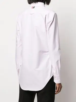 Thom Browne Tonal 4-bar Button-down Shirt