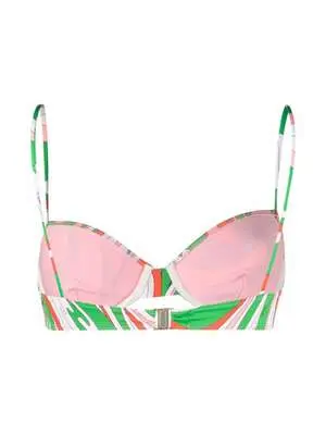 Emilio Pucci Vortici-print Underwired Bikini Top