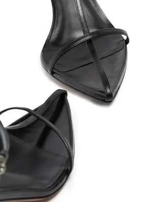 JIL SANDER Cage-design Leather Sandals