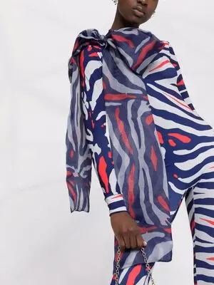 ATU BODY COUTURE Animal-print Jumpsuit - Blue