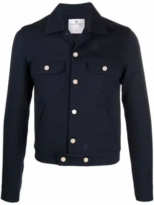 COURREGES Twill Trucker Jacket - Blue