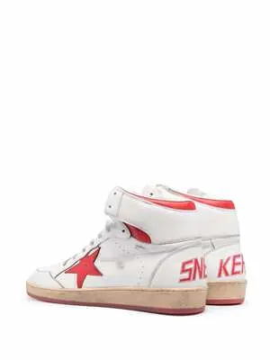 GOLDEN GOOSE Sky-star High-top Sneakers - White