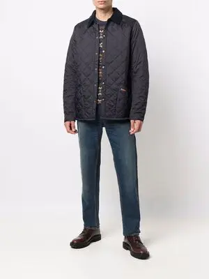 Barbour Liddesdale Diamond-quilted Jacket - Blue