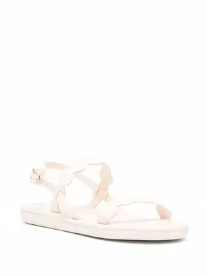 ANCIENT GREEK SANDALS Afros Scalloped-strap Sandals - Neutrals