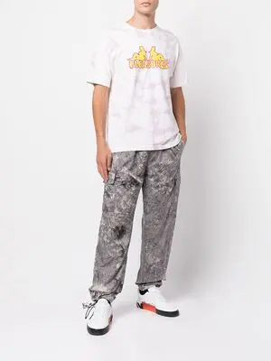 PLEASURES Logo-print Tie-dye T-shirt - Pink