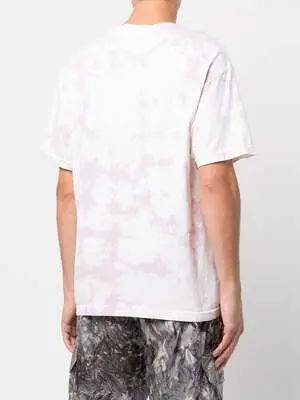 PLEASURES Logo-print Tie-dye T-shirt