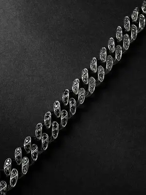 Shay 18-karat Blackened Gold Diamond Bracelet - Black