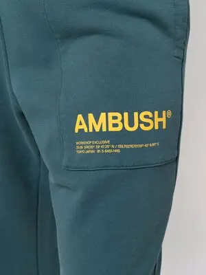 AMBUSH Logo-print Track Pants - Green