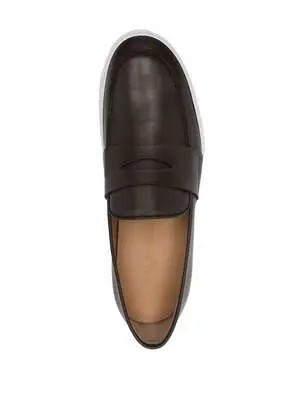 SCAROSSO Alberto Leather Penny Loafers