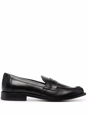 Women's Round Toe Leather Loafers