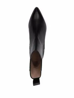 SCAROSSO Olivia Leather Chelsea Boots