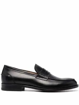SCAROSSO Maurizio Leather Penny Loafers