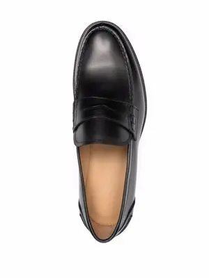 SCAROSSO Maurizio Leather Penny Loafers