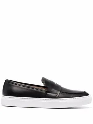 SCAROSSO Alberto Penny Loafers - Black