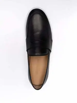 SCAROSSO Alberto Penny Loafers - Black