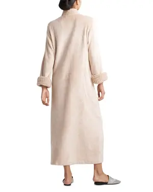 Natori Sherpa Zip Caftan - Beige