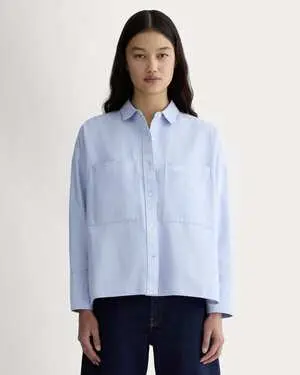 Everlane Boxy Oxford Shirt - Light Blue