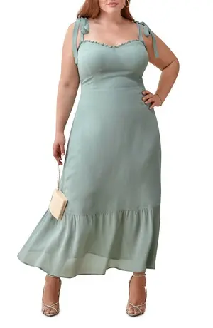 REFORMATION Nikita Midi Dress