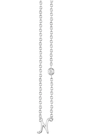 SYDNEY EVAN Diamond Initial Pendant Necklace