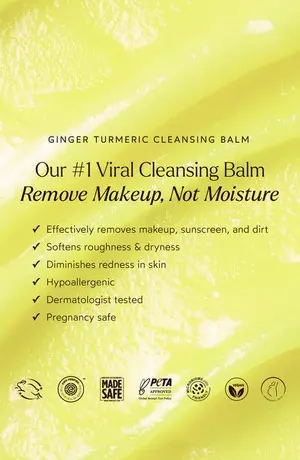 True Botanicals Ginger Turmeric Makeup Removing Cleansing Balm