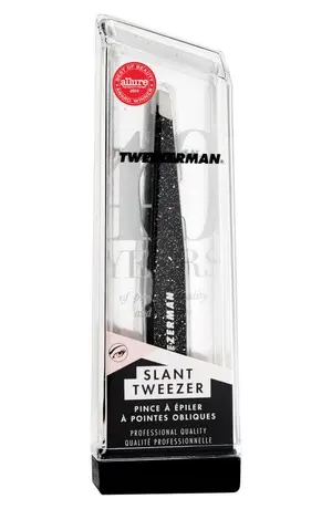 TWEEZERMAN Dusted Slant Tweezer - Onyx