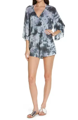 Elan Tie Dye Cover-up Romper