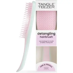 TANGLE TEEZER Ultimate Detangler Hairbrush For Fine & Fragile - Baby Pink /mint