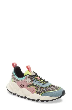 FLOWER MOUNTAIN Women's  Kotetsu Sneaker Leopard Multi