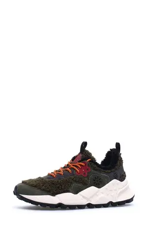 FLOWER MOUNTAIN Women's  Kotetsu Sneaker Military Green