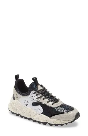 FLOWER MOUNTAIN Women's  Kotetsu Sneaker White/ Black