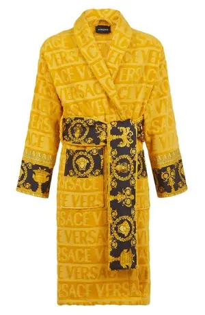 Versace Barocco Terry Robe Gold