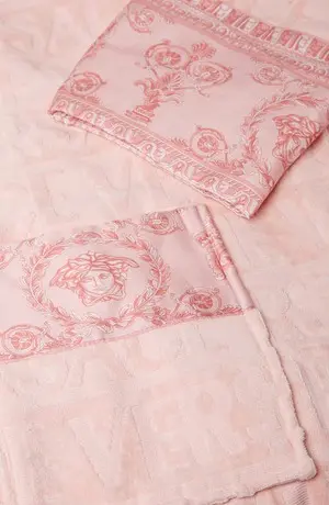 Versace Barocco Terry Robe - Pink Pink