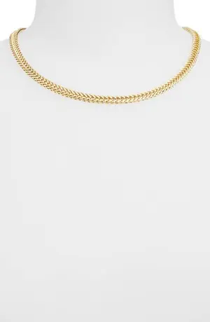 Nordstrom Foxtail Flat Chain Necklace