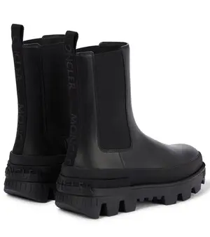 Moncler Coralyne Leather Chelsea Boots