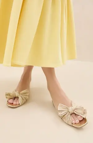LOEFFLER RANDALL Daphne Slide Sandal - Gold