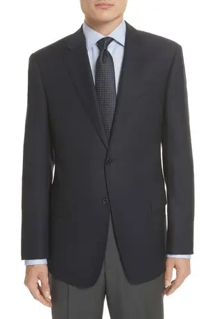 Emporio Armani Trim Fit Wool Blazer