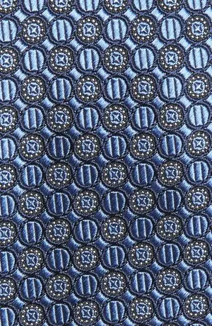 Nordstrom Medallion Silk Neck Tie - Navy