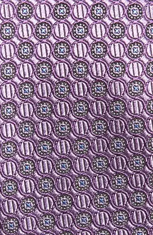 Nordstrom Medallion Silk Neck Tie - Purple