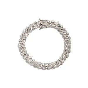 SHYMI Cuban Chain Pavé Bracelet - Silver