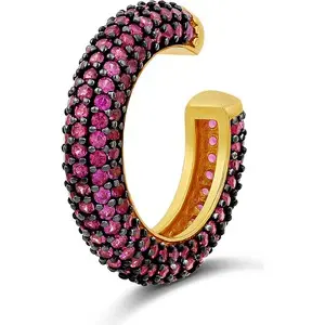 SHYMI Pavé Ear Cuff - Gold/ Pink