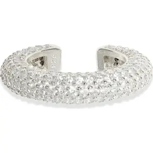 SHYMI SHYMI Pavé Ear Cuff Silver/white